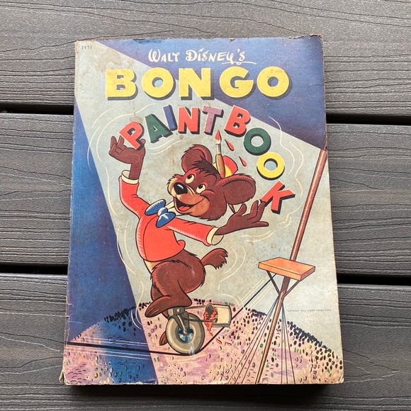 Disney | Other | Vintage 948 Walt Disneys Bongo Paint Book | Poshmark